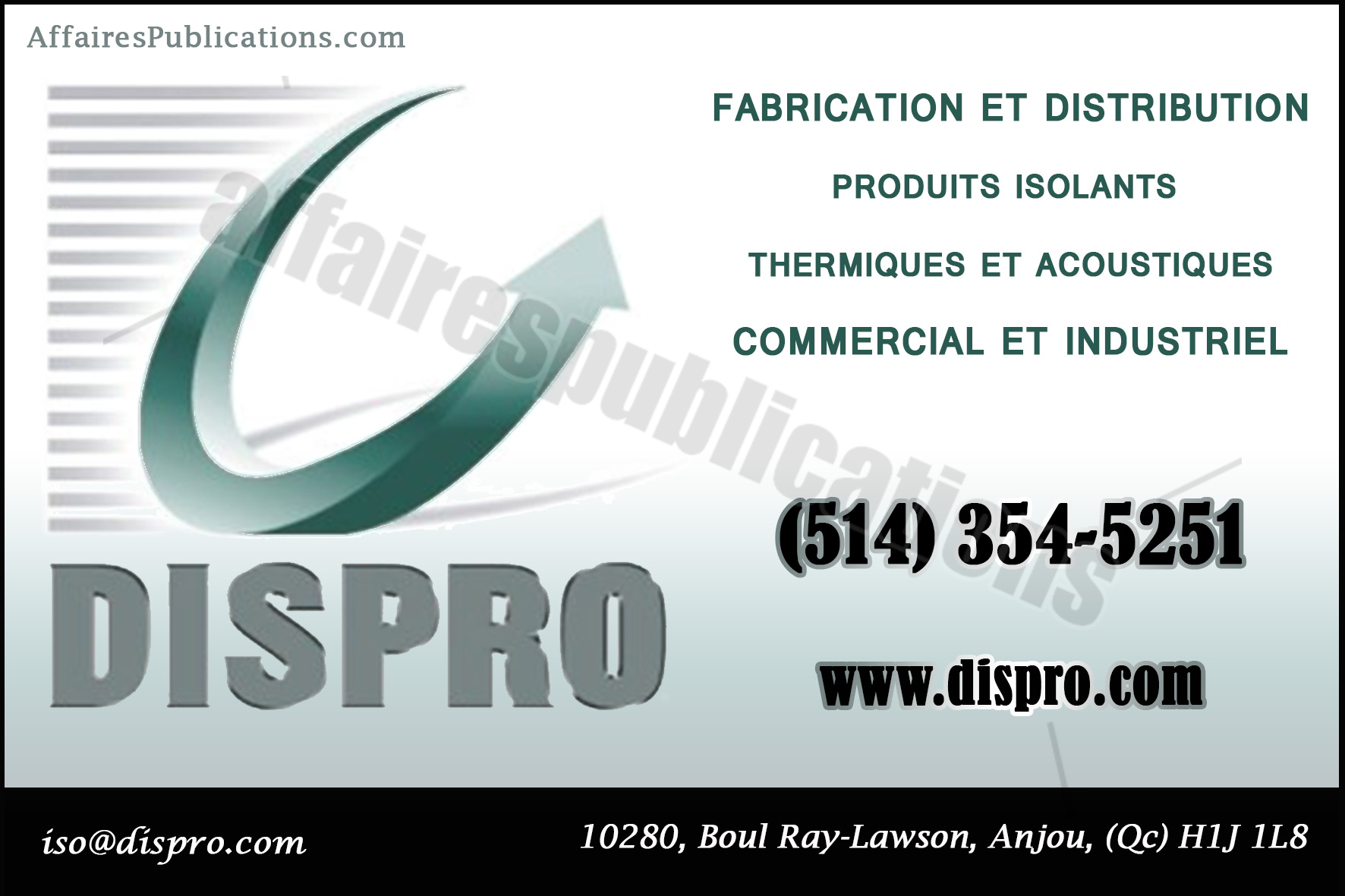 DISPRO INC - Affaires Publications