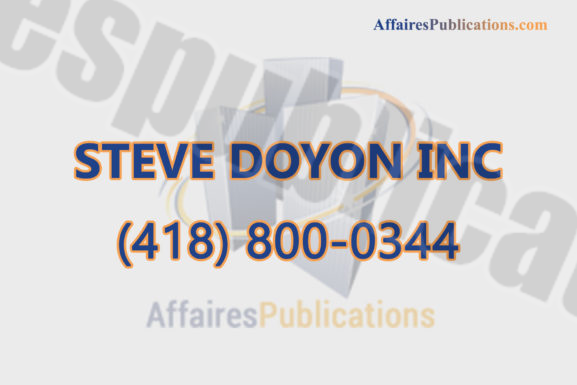 STEVE DOYON INC - Affaires Publications