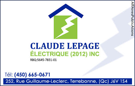 CLAUDE LEPAGE ÉLECTRIQUE (2012) - Affaires Publications