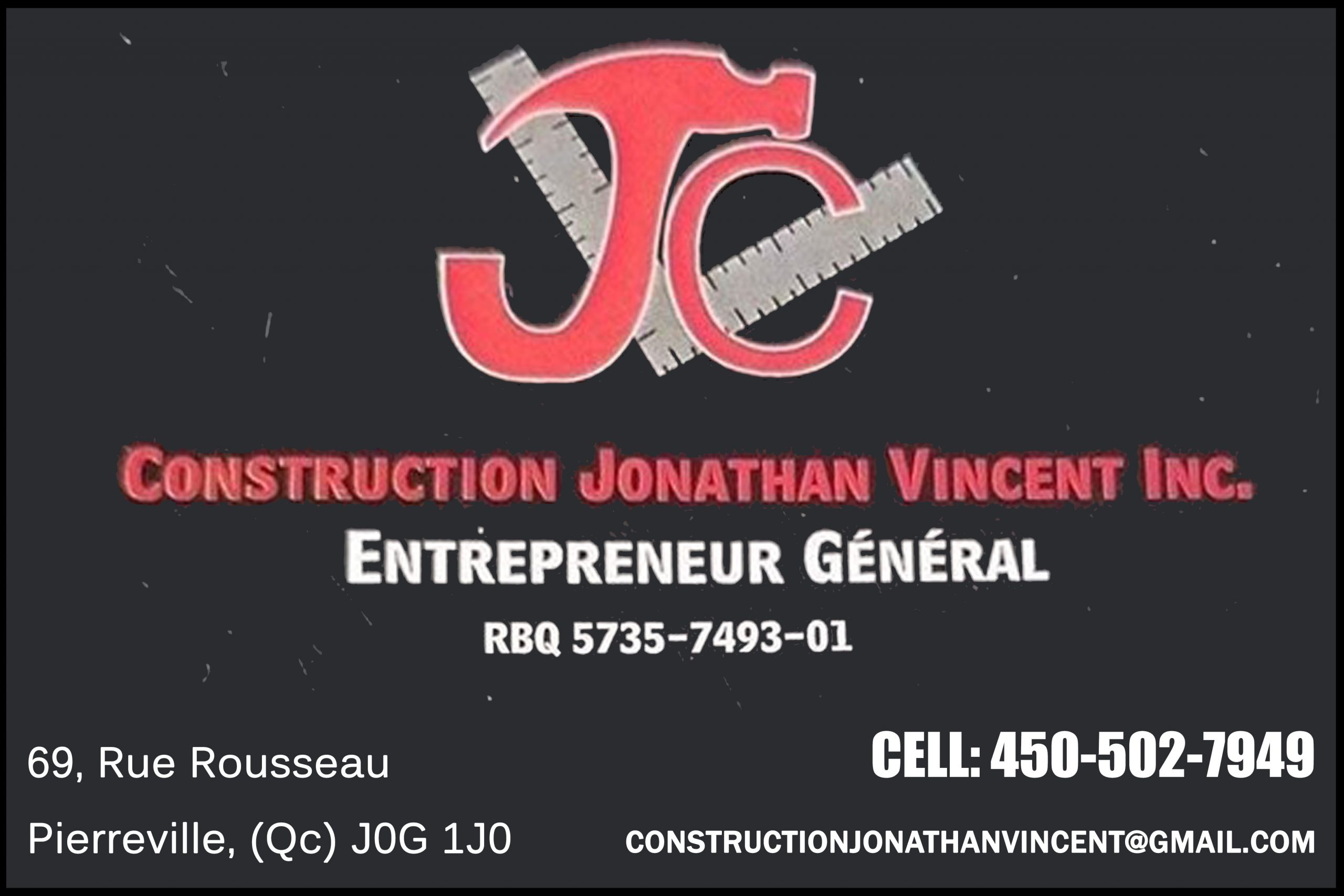 CONSTRUCTION JONATHAN VINCENT INC - Affaires Publications
