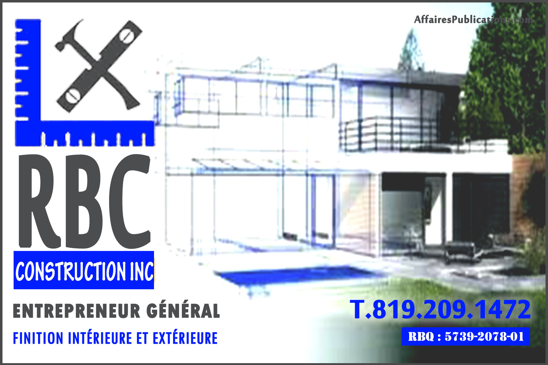 RBC CONSTRUCTION INC - Affaires Publications