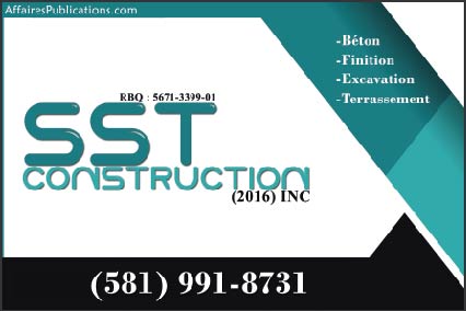 SST CONSTRUCTION (2016) INC - Affaires Publications