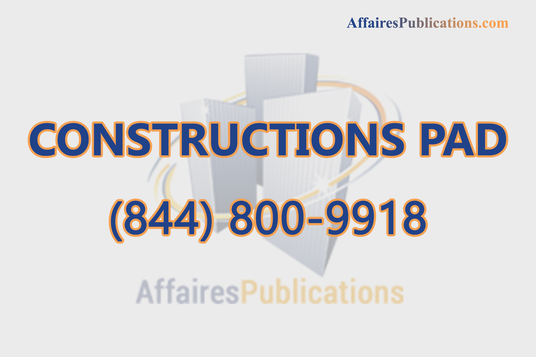 CONSTRUCTIONS PAD - Affaires Publications