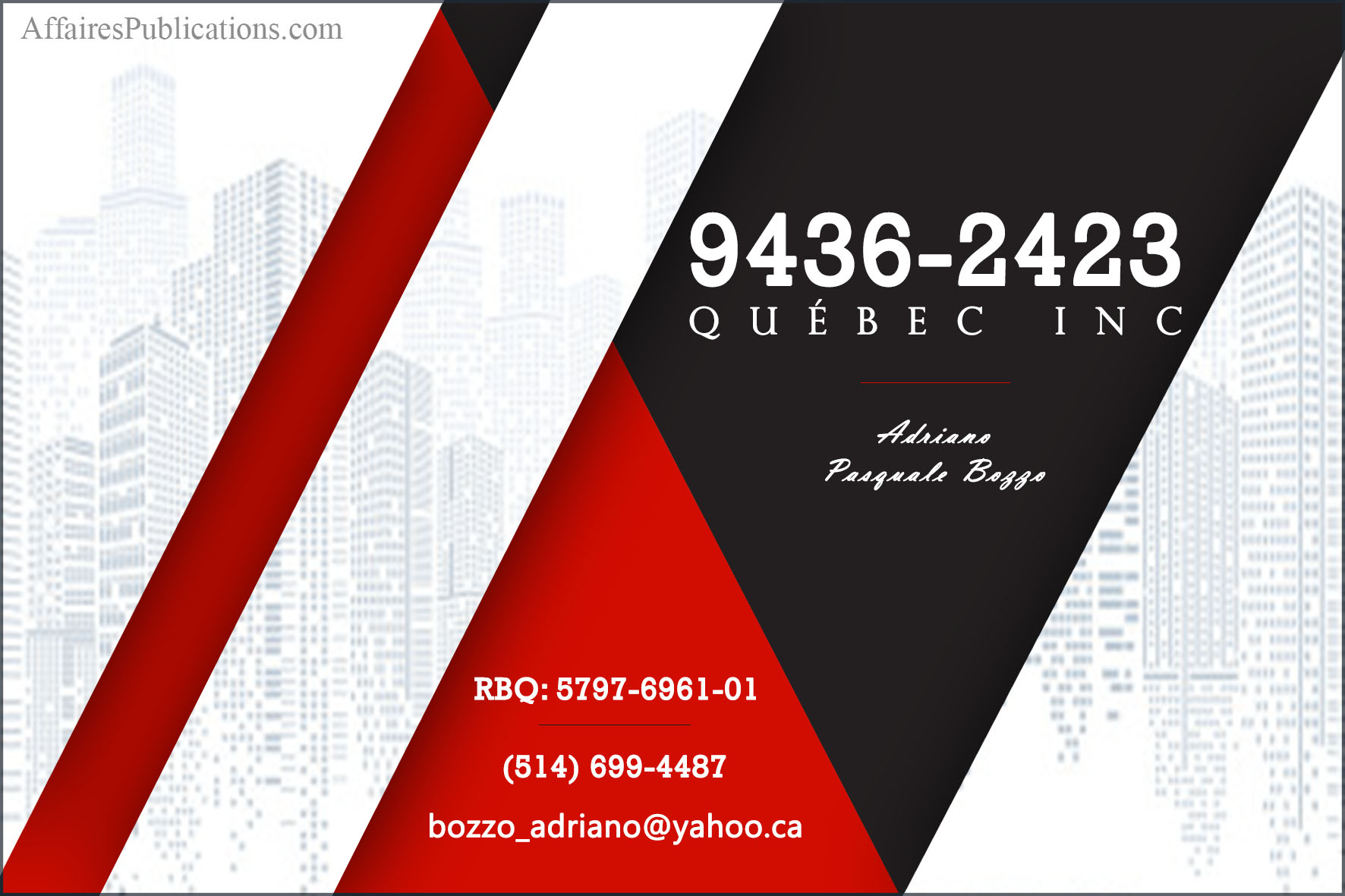 9436-2423 QUÉBEC INC - Affaires Publications