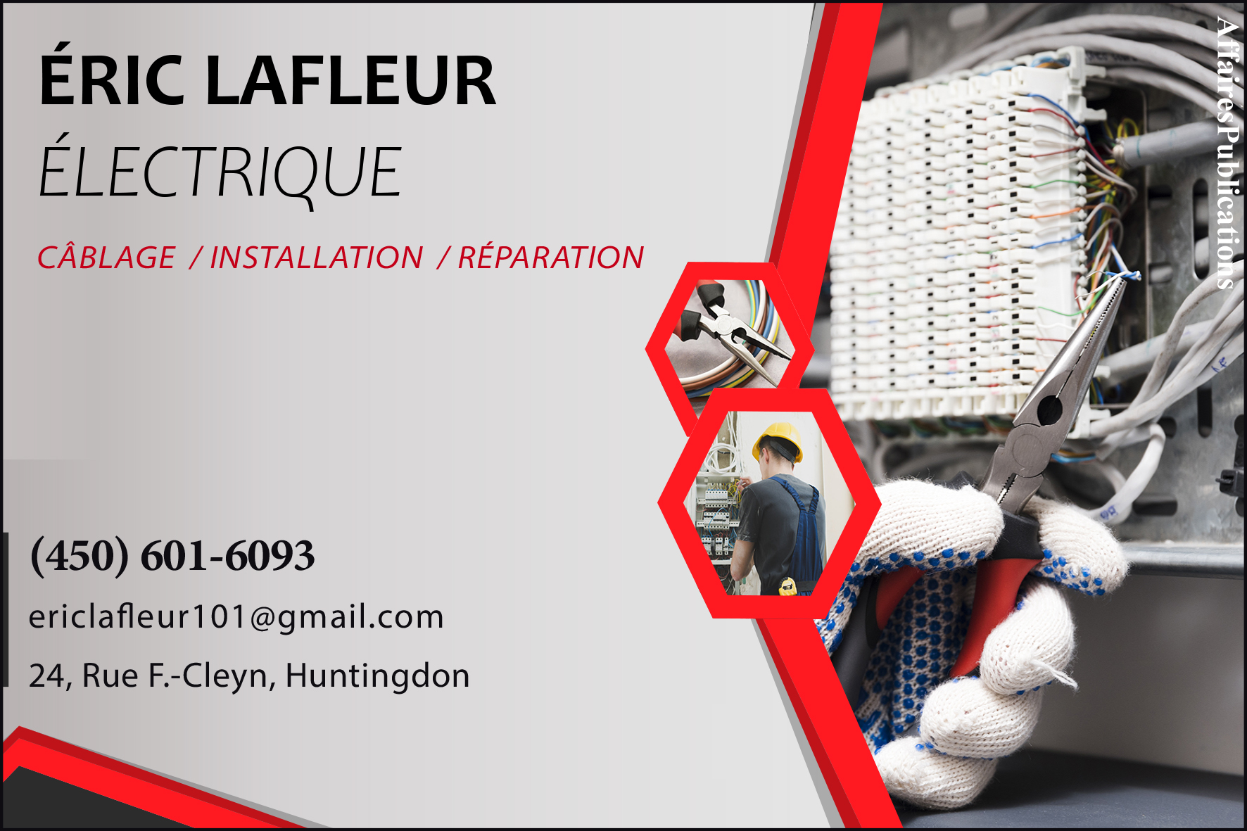 ÉRIC LAFLEUR ÉLECTRIQUE INC - Affaires Publications