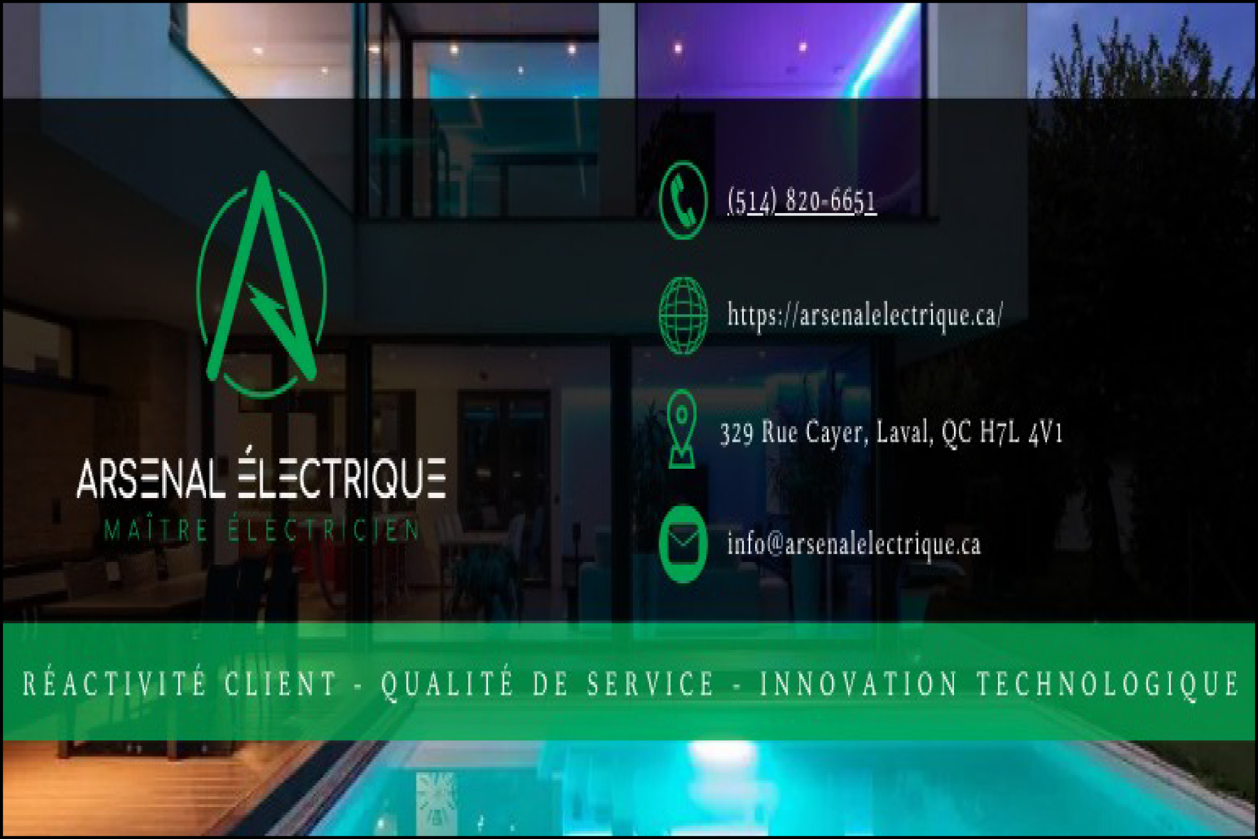 ARSENAL ÉLECTRIQUE INC - Affaires Publications